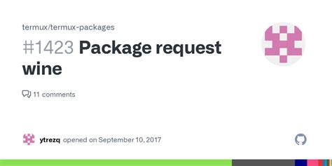 Package Request Wine Issue Termux Termux Packages Github