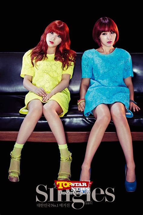 4minute Sohyun And Jiyoon Singles Magazine July Issue ‘13 Kpop