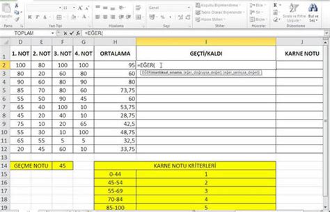 Excel Örnekleri
