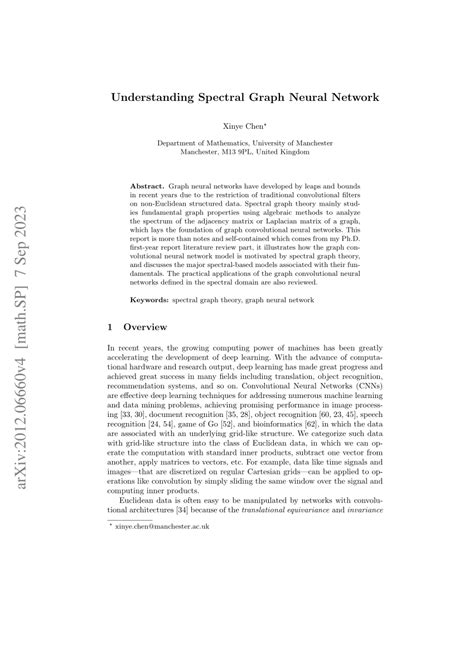 Pdf Understanding Spectral Graph Neural Network