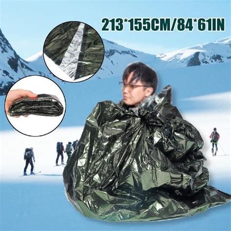 Sac de Couchage Urgence Portable Pour Camping voyage randonnée Gu65967