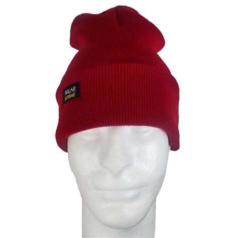 Polar Extreme Thermal Fleece Dark Lined Warm Winter Hat Beanie Ebay