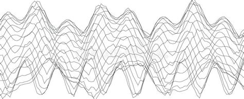 Abstract Waveform Pattern For Innovative Design And Creative Projects Stock Illustration