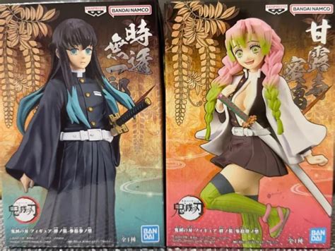 Demon Slayer Muichiro Tokito Mitsuri Kanroji Figure Set Of 2 Kizuna No