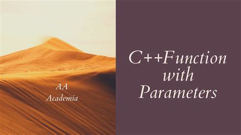 C Function With Parameters Cfunction Functionparameters Youtube