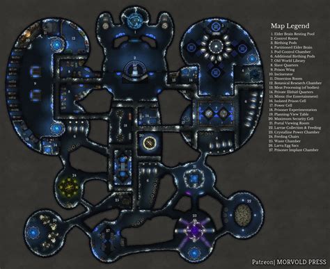 Mind Flayer Lair 45 X 45 Modeled After Octopus Nervous System