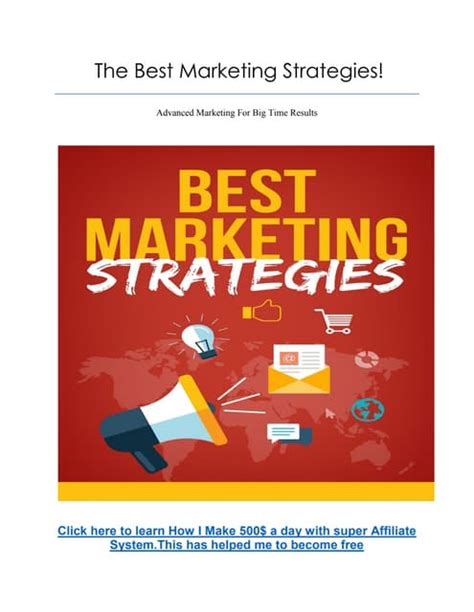 Best Marketing Strategies Pdf