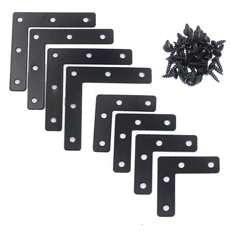 3 1 8inch And 2inchlblack Flat Corner Braces With Screw Picture