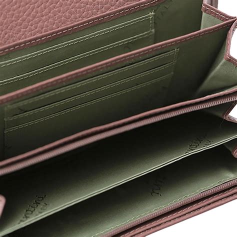 Portefeuille Femme En Cuir Rose Fantini Pelletteria