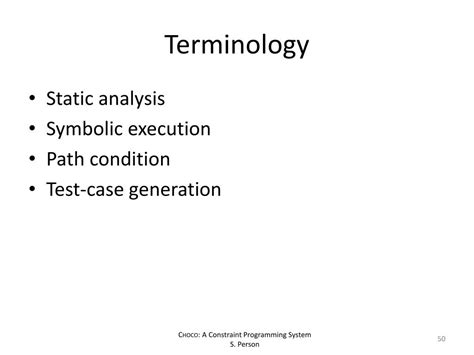 Ppt Choco A Constraint Programming System Powerpoint Presentation