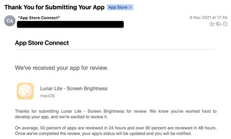 my app store review timeline mostly rejections — alin panaitiu