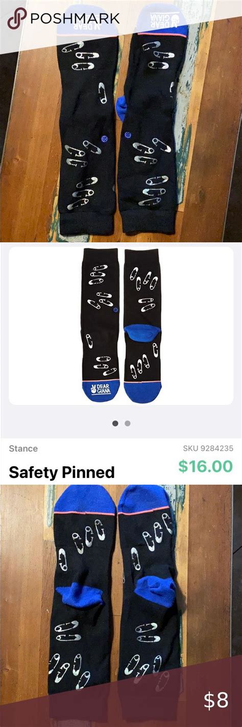 Worn 1x Stance Safety Pin Socks Safety Pin Socks Stance