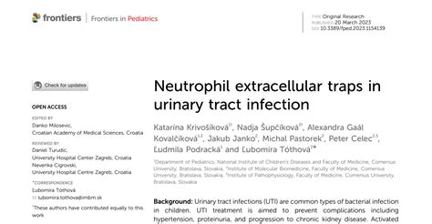 What Is The Role Of Neutrophil Extracellular Traps In Urinary Tract