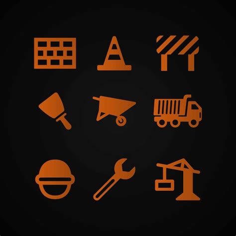 Premium Vector Construction Icons Sets 9 Construction Icons