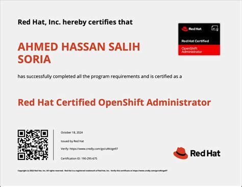 Ahmed Hassan On Linkedin Redhat Openshift Ex280