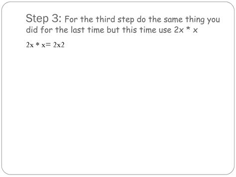 Steps For Solving Bionomials PPT