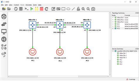 Setting Static Routing MikroTik GNS Lab SYS OPS ID Herdiana