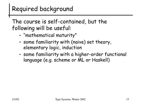 PPT CMSC 336 Type Systems For Programming Languages PowerPoint