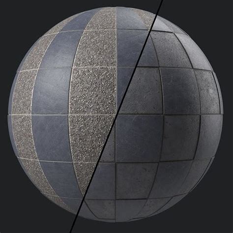 Texture Tile Materials 32 Concrete Tiling By Gravel Sbsar Pbr Seamless Vr Ar Low Poly