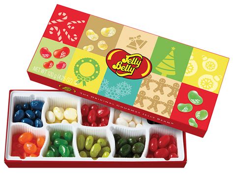 Jelly Belly 10 Flavour T Box Christmas Design 120g Crowsnest Candy