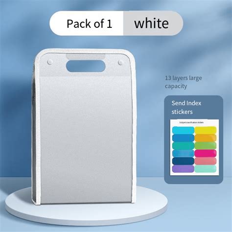 A4 Portable Accordion File Folder Organizer Multi Layer Vertical