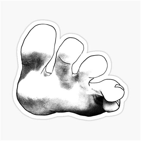Bare Feet 6 Black And White Sticker For Sale By Dionysusbosch