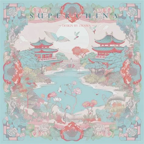中式审美探索丨丝巾图案设计～国风yyds 花瓣网