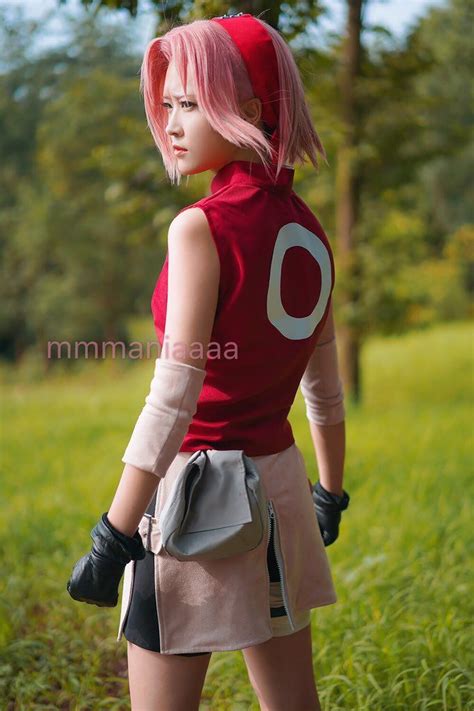 Sakuraharuno Sakura Naruto Cosplay Gadis Manga Kostum Cosplay