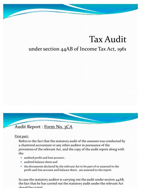 Tax Audit Sec44ab Pdf Depreciation Expense