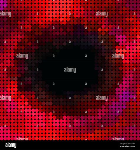 Red Mosaic Hole Background Vector Flacky Effect Stock Vector Image And Art Alamy