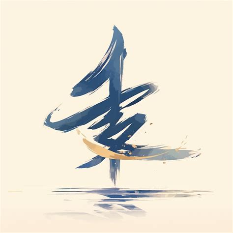 Korean Calligraphy Patterns With Elegant Strokes Premium Ai Generated