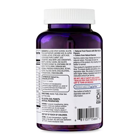 Equate Once Daily Womens Multivitamin Gummies 150 Count