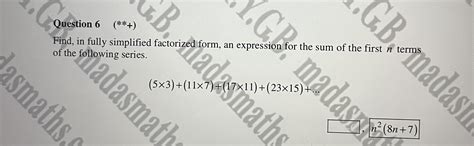 How Would I Find The General Expression For The Terms Of This Sequence The Bit I Boxed I