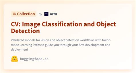 Cv Image Classification And Object Detection A Arm Collection