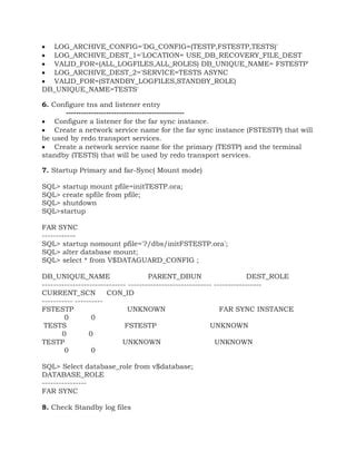 Oracle 12c Far Sync Standby Instance PDF