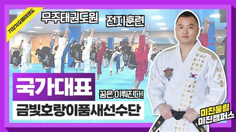 미친울림 국가대표선발전 준비 무주태권도원전지훈련ㅣ금빛호랑이품새선수단 Tkd 품새 Youtube