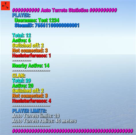 Auto Turret Interference Settings Rust Plugin Digital Market Play