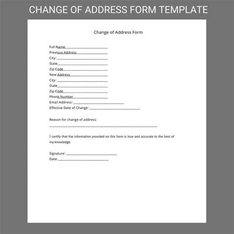 Change Of Address Etsy