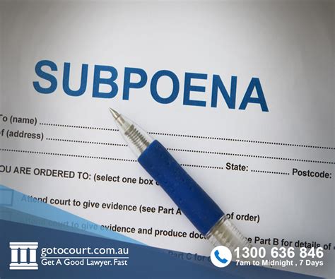 Objecting To A Subpoena Go To Court