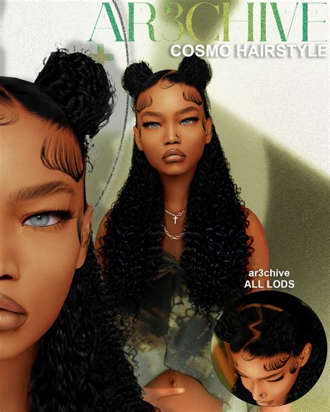 Get More From Ar3chive On Patreon In 2024 Sims Hair Afro Hair Sims 4
