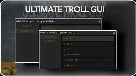 FE Troll GUI Roblox Script Hack For Mobile Pc Roblox Scripts Delta