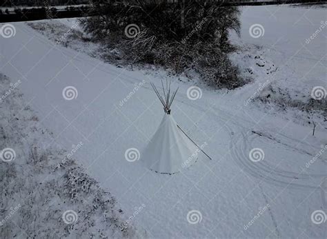 Teepee Tent Is Equipped On The Inside With Furniture For Groups Of