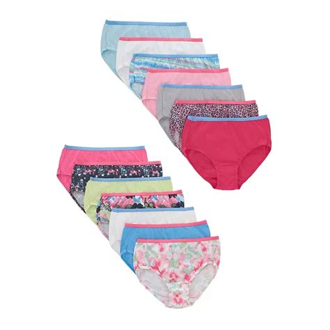 Hanes Ultimate 122 Bonus Pack Girls Tagless Cotton Brief Underwear
