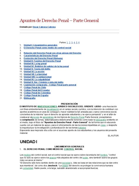 Apuntes De Derecho Penal Pdf Derecho Penal Caso De Ley