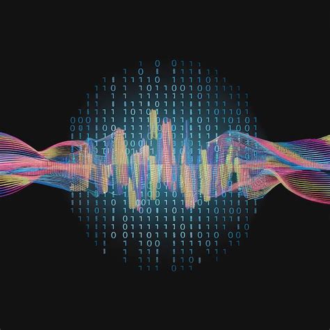 Premium Photo Abstract Colorful Rhythmic Digital Sound Wave With