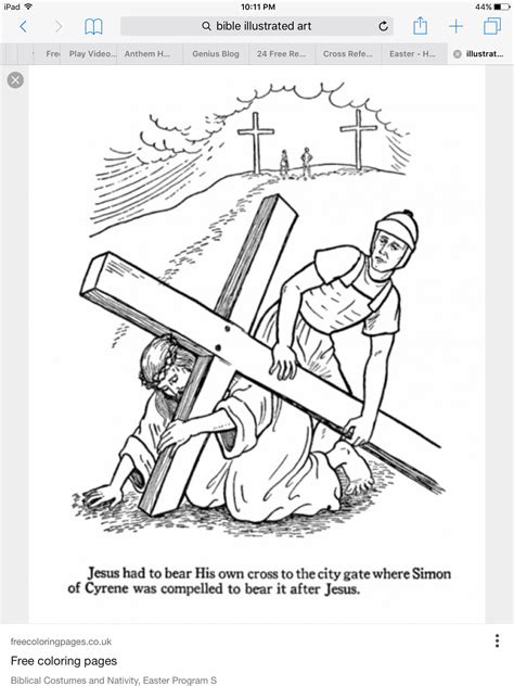 Jesus Carrying The Cross Coloring Pages At GetColorings Free