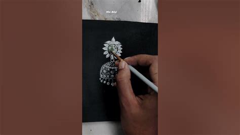 Jhumka Acrylicpainting Art Painting Shortvideo Youtube