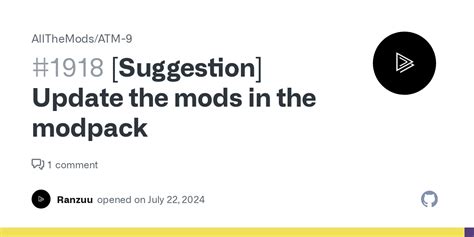 Suggestion Update The Mods In The Modpack Issue 1918 AllTheMods