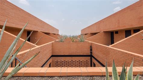 Hgr Arquitectos Uses Orange Bricks To Build Mexico City Apartment Block