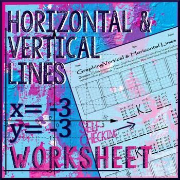Graphing Horizontal Vertical Lines Winter Themed Worksheet Graphing